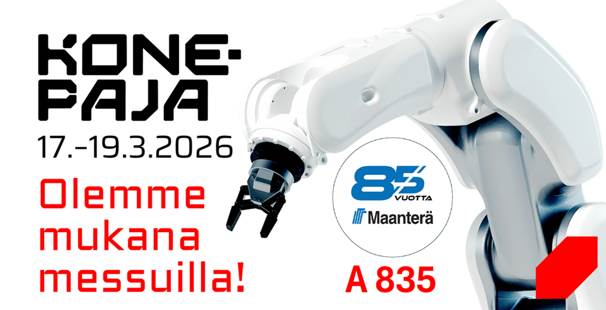Olemme jälleen mukana Konepaja 2026 messuilla 17. - 19.3.2026 Tampereen ...